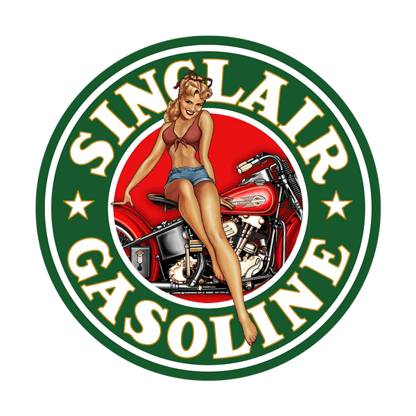 Sinclair Gasoline Pin-up Wandtattoo - Vintage Retro Design | WebWandtattoo